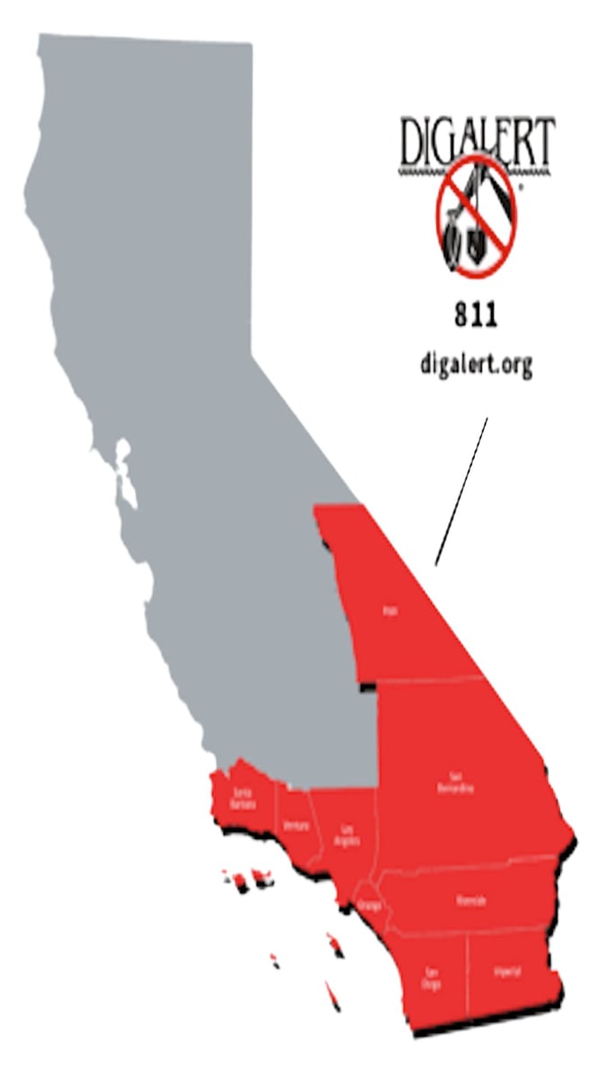 Dig Alert for LA Pool Construction: Marking Utility Lines for Safety